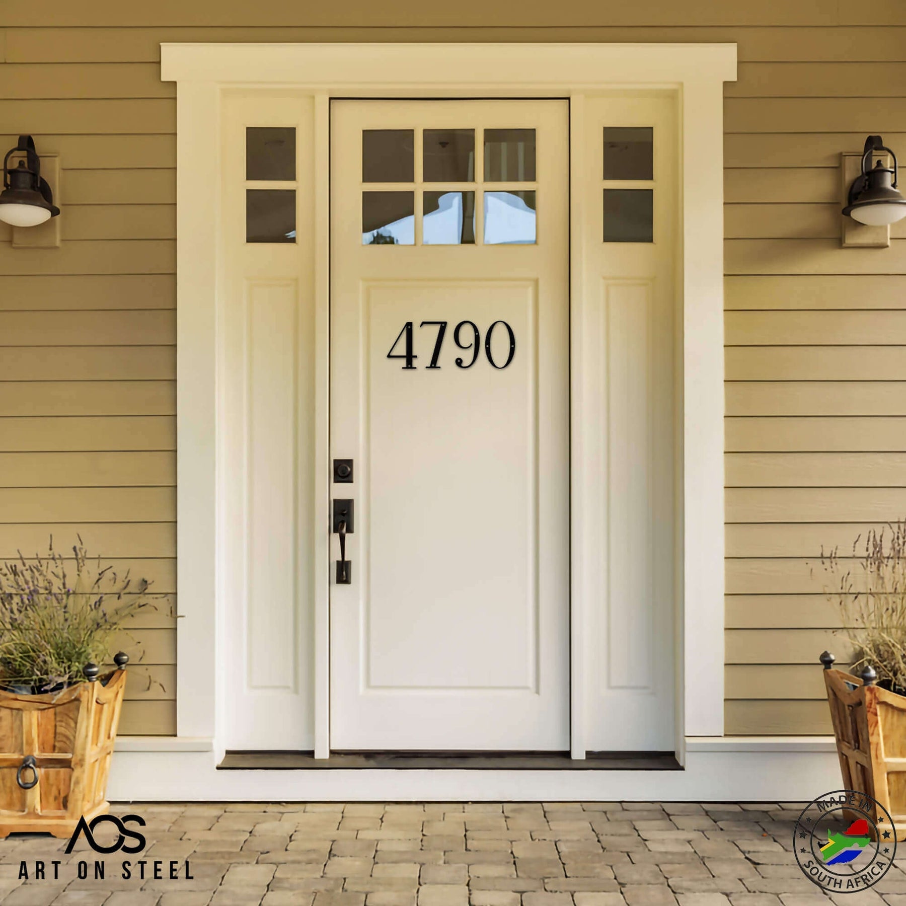 Custom Metal House Numbers | Durable Steel Numbers SA – Art on Steel