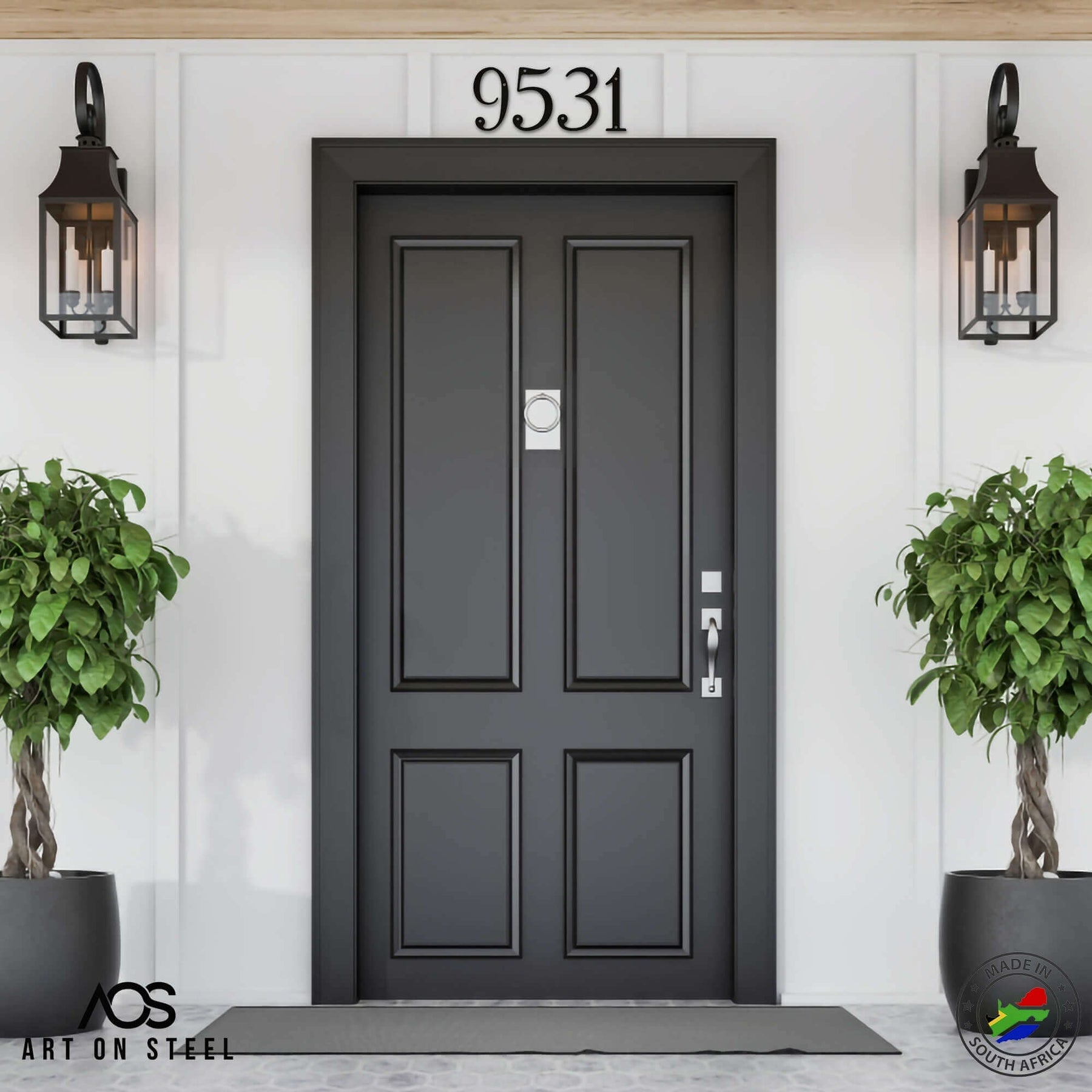 Custom House Numbers | Art on Steel